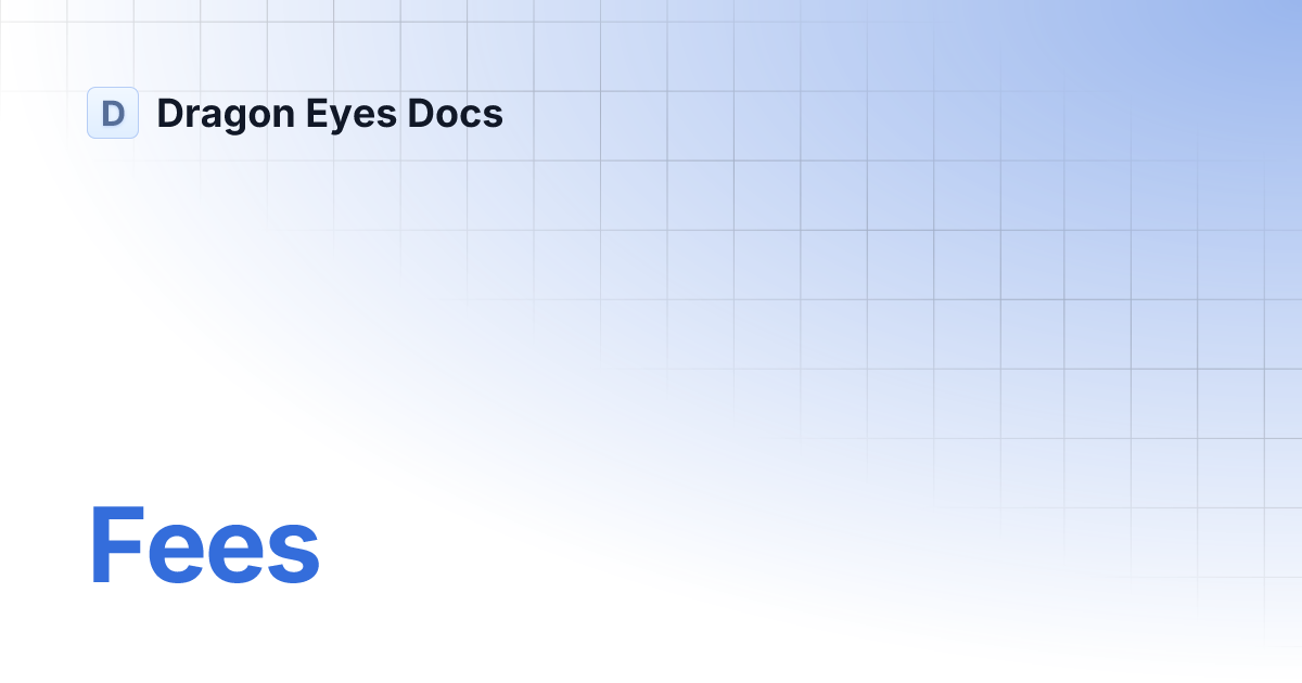 Fees | Dragon Eyes Docs